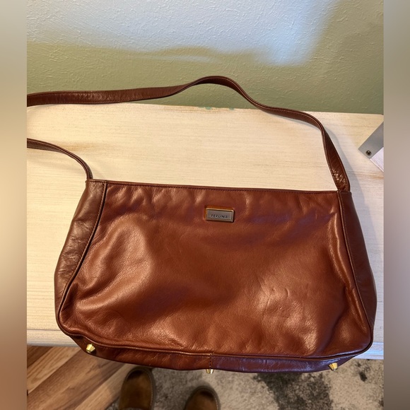 Perlina | Bags | Perlina New York Brown Leather Shoulder Bag | Poshmark